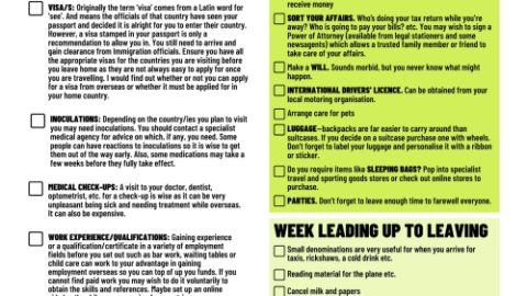 Things to Do Before Moving Abroad – A Moving Abroad Checklist